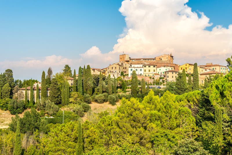 View at the Small Town Lari - Italy,Tuscany Stock Photo - Image of ...