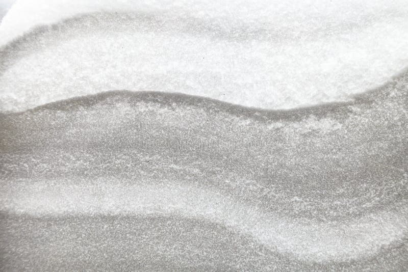 View of the Snowdrift in Cross Section Stock Image - Image of winter ...