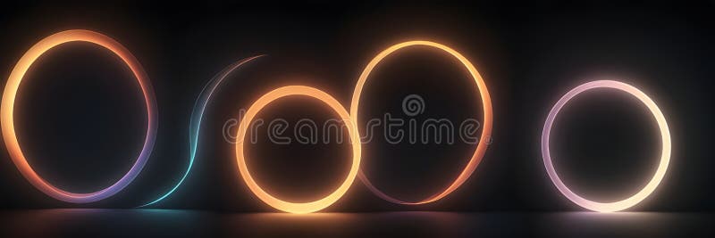 Soft Glowing Circle Light Gradient Over a Dark Minimalist Background ...