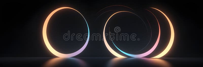 Soft Glowing Circle Light Gradient Over a Dark Minimalist Background ...