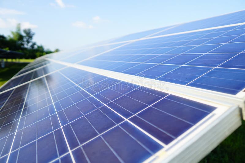The View of the Solar Farmsolar Panel, Alternative Electricity Source ...