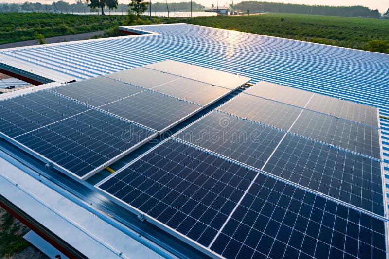 View of the Solar Module(solar Panel) on Rooftop, Alternative ...