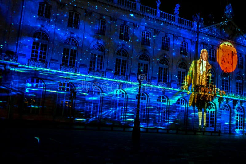 Nancy by night editorial stock photo. Image of lights - 162708513