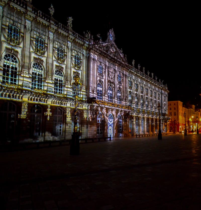 Nancy by night editorial stock image. Image of historic - 162708599