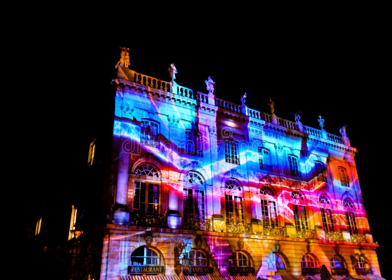 Nancy by night editorial photo. Image of stanislas, tourism - 162708801