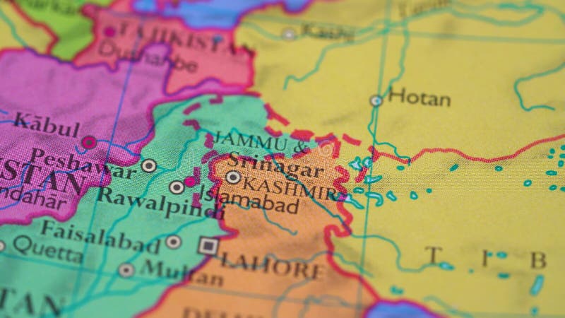 View of Some Countries in Asia on a World Map 4K Stock Footage - Video ...