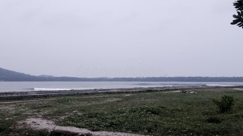 View of Sorake Beach in Indonesia Stock Photo - Image of view, beach ...
