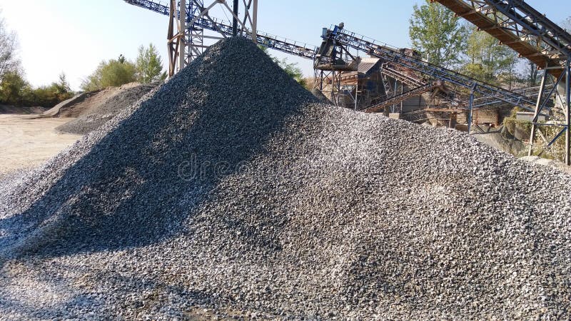 Gravel sorting machine stock photo. Image of gravel - 123918606