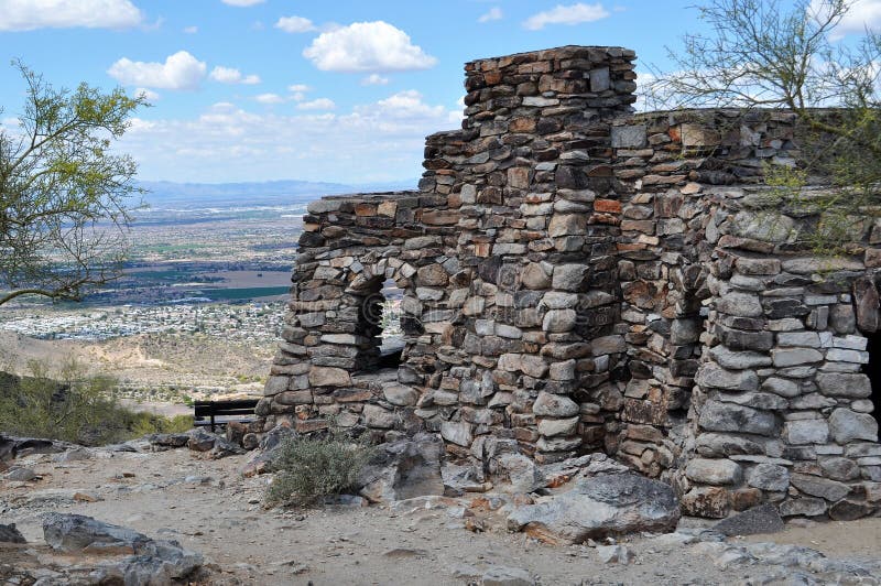 View from South Mountain in Arizona Stock Image - Image of view, people ...