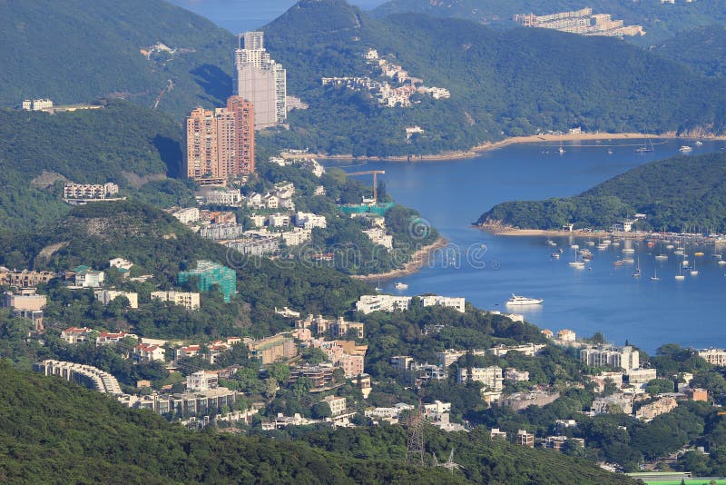 View of Southern District at the Peak Stock Photo - Image of residence ...