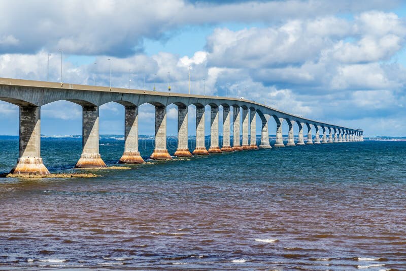 A View beside the Southern End of the Confederation Bridge, Prince ...