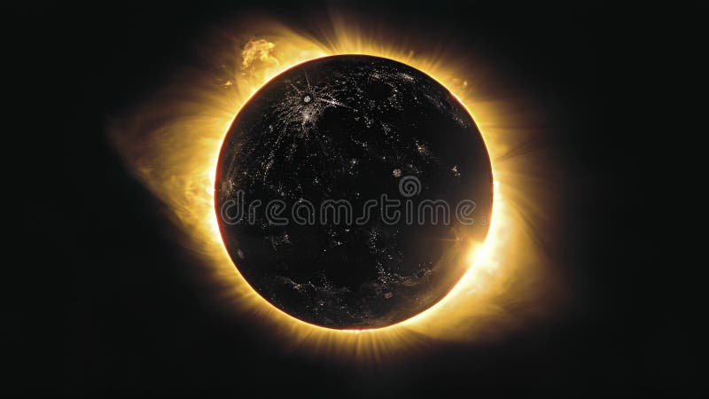A View from Space of the Iconic Ring of Fire Solar Eclipse with the ...