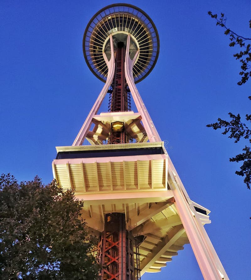View of the Space Needle editorial image. Image of industrial - 5182405