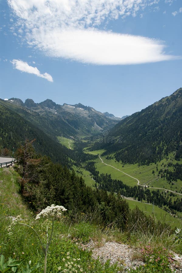 View of spain Pyrenees stock image. Image of spring, national - 20193611