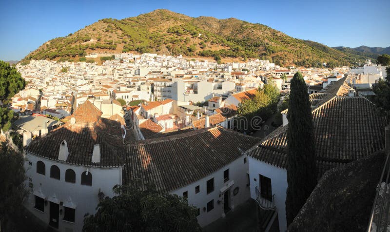 View of the Spanish Town of Mijas Stock Photo - Image of historic ...