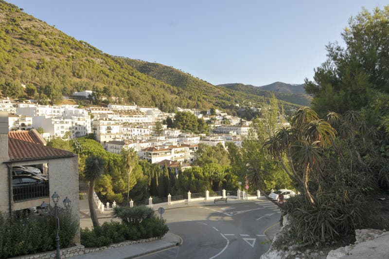 View of the Spanish Town of Mijas Stock Photo - Image of mijas, view ...