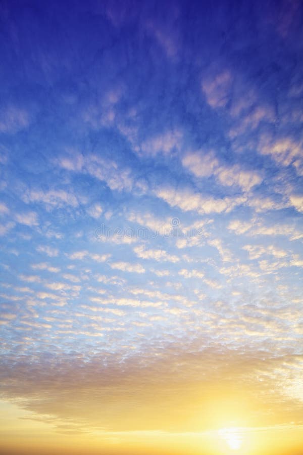 View of a Spectacular Sky at Sunset Stock Photo - Image of dramatic ...