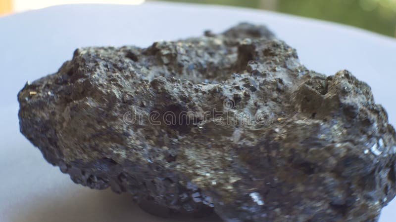Sphalerite Mineral Sample stock video. Video of dark - 124009527