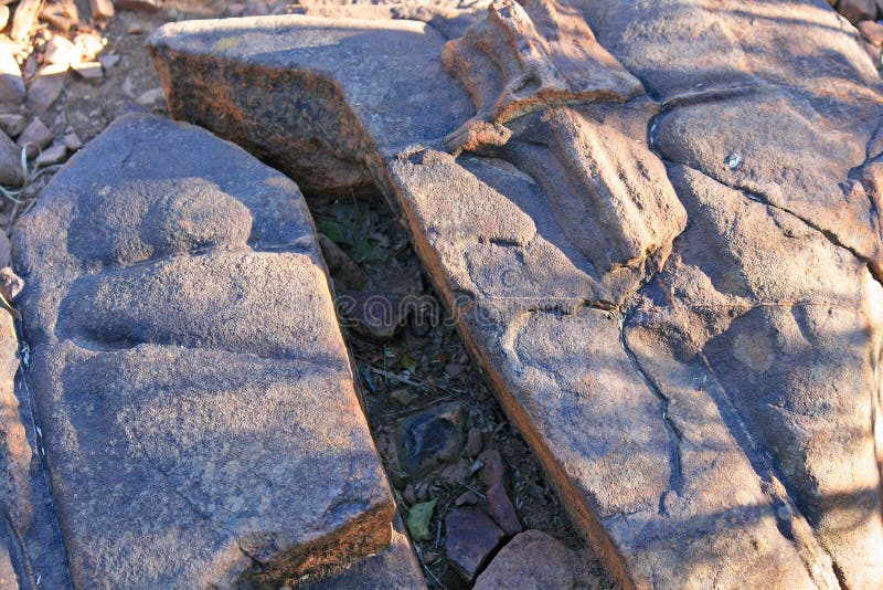 Splitting of Rock in a Previous Age Stock Photo - Image of daytime ...