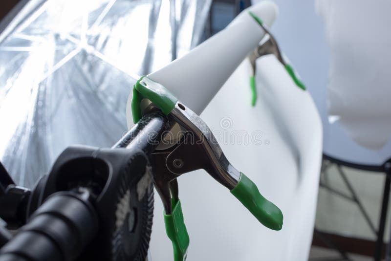 Spring clamp in action stock image. Image of clamp, light - 254820435