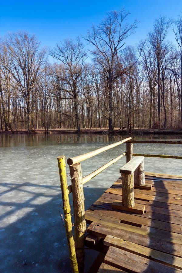 Spring thaw on Lake stock image. Image of peaceful, jetty - 30053435