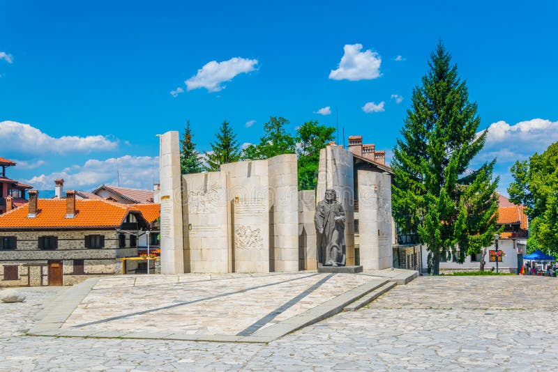 Bansko, Bulgaria Old Town Street View Editorial Photography - Image of ...