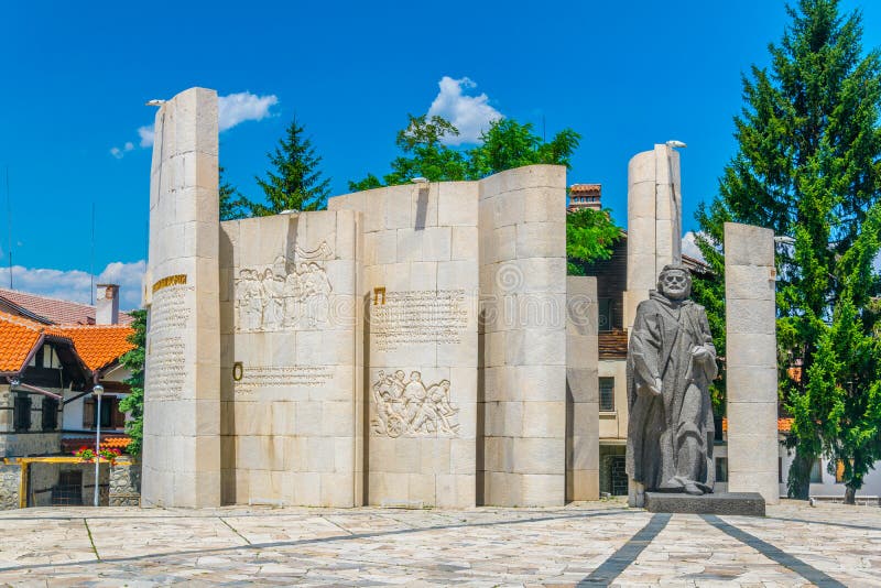 Bansko, Bulgaria Old Town Street View Editorial Photography - Image of ...