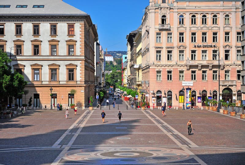 View of the Square in the Centre of Budapest City Editorial Image ...