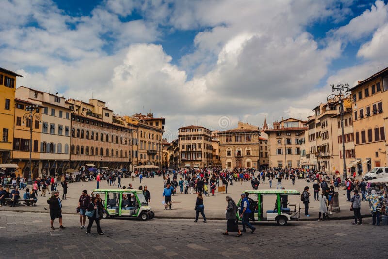 View of the Square in Florence Editorial Photo - Image of attraction ...