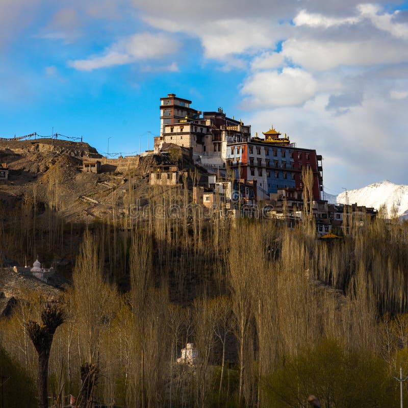 A View in Square Format of Matho Monastery Also Called Matho Gompa with ...