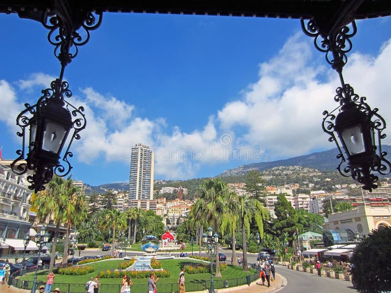 View of Square in Monte Carlo, Monaco Editorial Photo - Image of ...