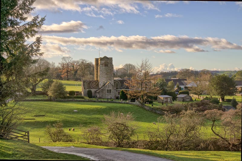 A View of a View of St Bartholomew`s Church and the Village of Barbon ...