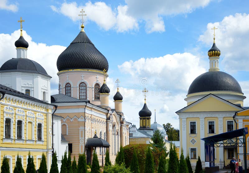A View of St. David`s Monastery of the Ascension Stock Photo - Image of ...
