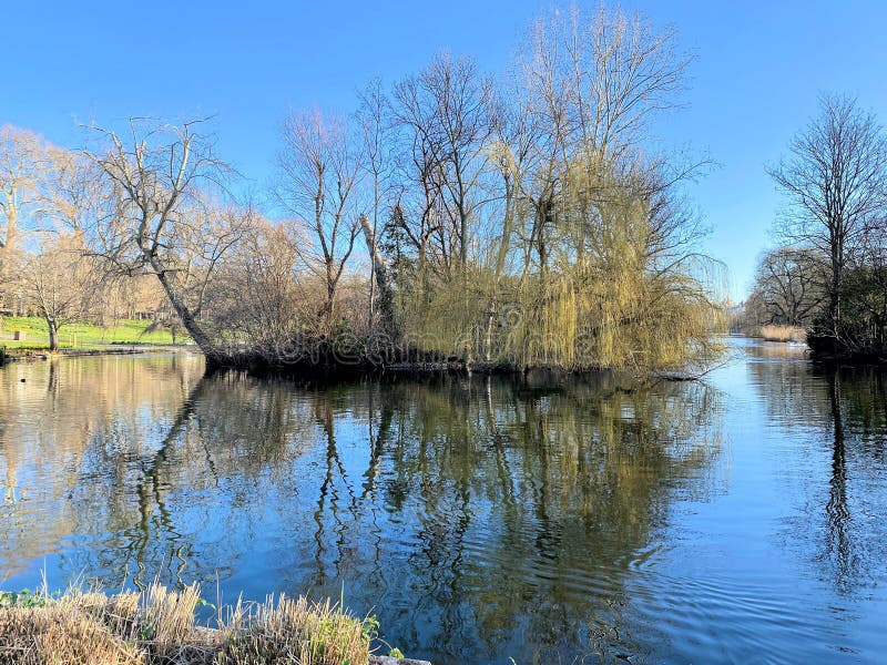 A View of St James Park in London Stock Image - Image of people, horse ...