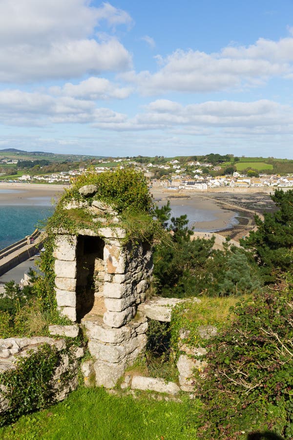 Marazion, England: St. Michael S Mount Castle Stock Image - Image of ...