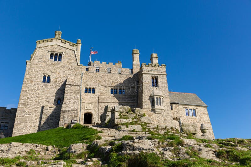 Marazion, England: St. Michael S Mount Castle Stock Image - Image of ...