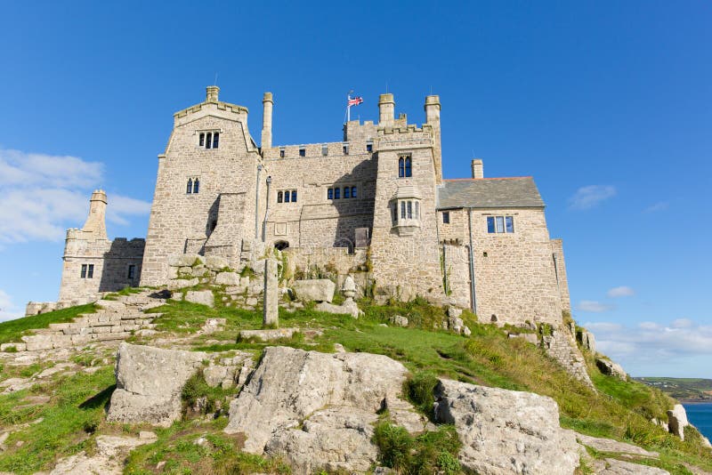 View on St Michaels Mount Marazion Cornwall England UK Stock Image ...