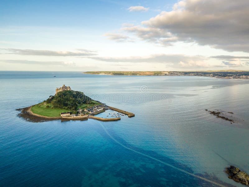 View of St Michaels Mountain Near Marazion, Cornwall Stock Image ...