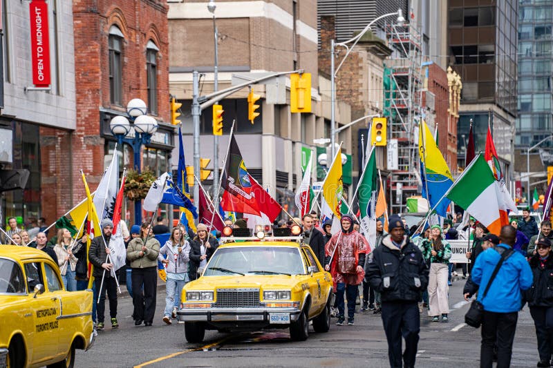 View of St. Patrick S Day Parade 2025 in Toronto Editorial Stock Image ...
