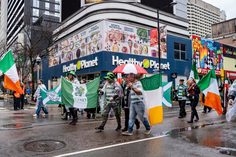 View of St. Patrick S Day Parade 2025 in Toronto Editorial Photography ...