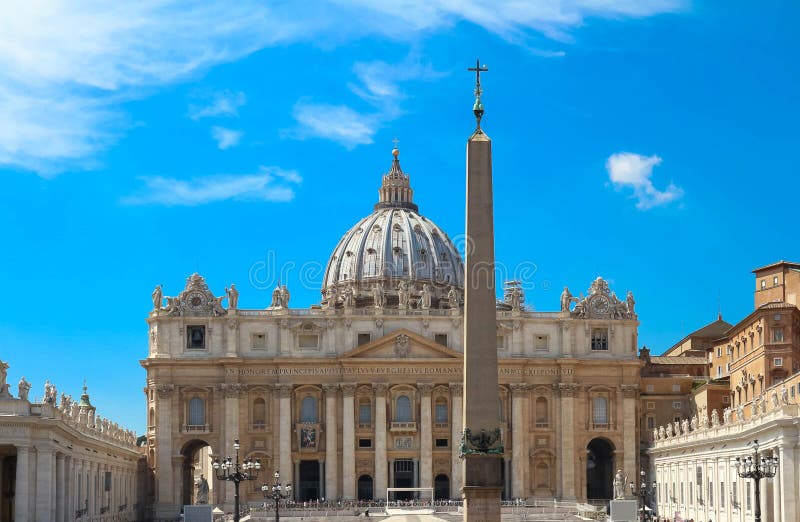 The View at Famous St Peter Basilica in Rome. Editorial Photo - Image ...