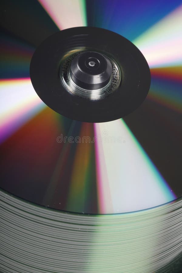 View of a Stack of Cd`s Against a White Background in a Studio ...