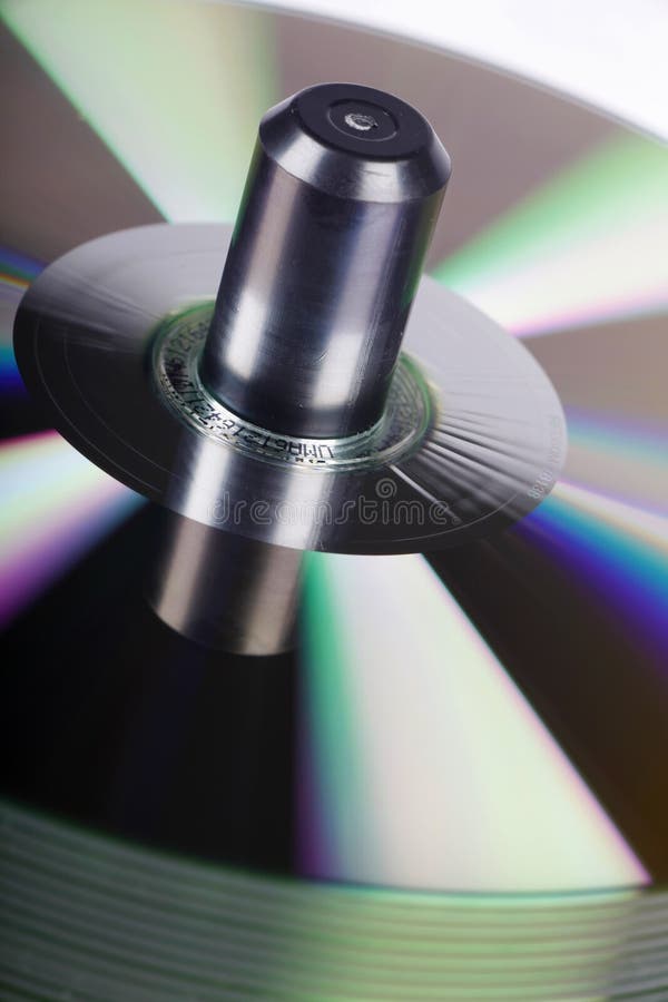 View of a Stack of Cd`s Against a White Background in a Studio ...