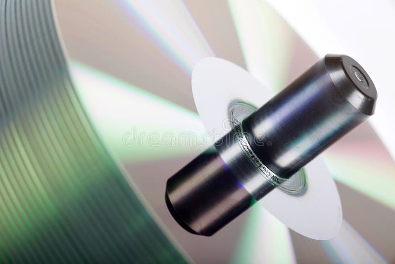 View of a Stack of Cd`s Against a White Background in a Studio ...