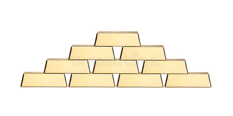 Stack of gold tinted coins stock photo. Image of gold - 189437538