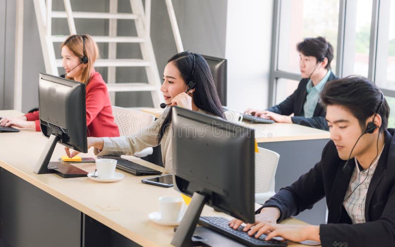 Staff Working Busy Customer Service Department Stock Photos - Free ...