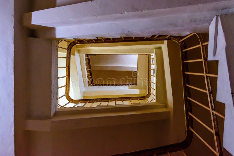 View on the Staircase from the Bottom Stock Photo - Image of background ...