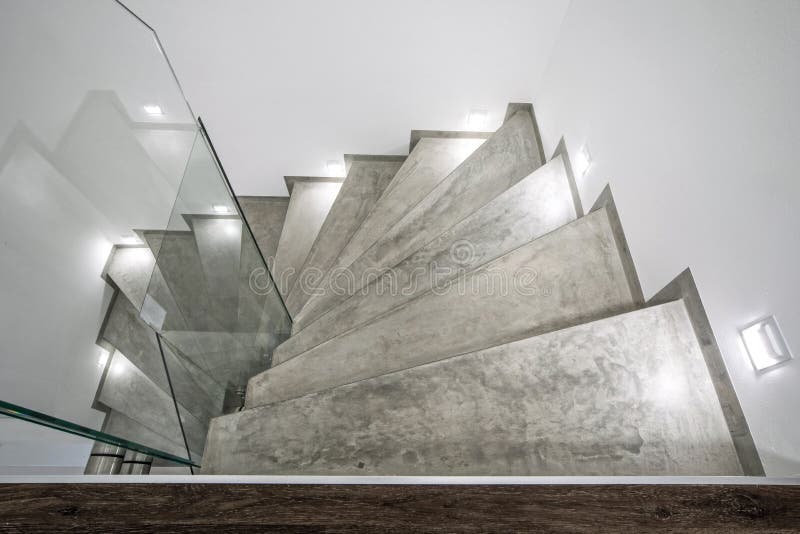 Staircase in a Modern Apartment Stock Image - Image of hallway, detail ...