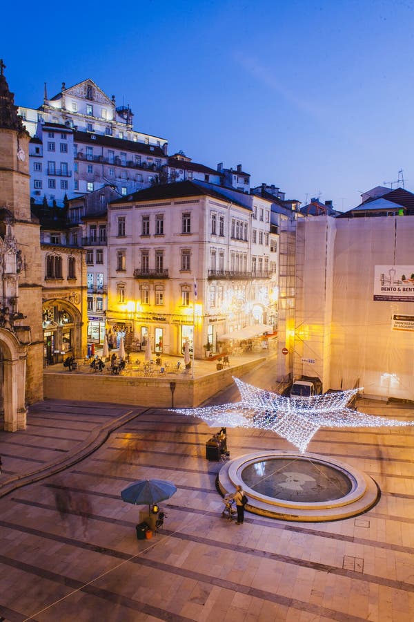 View on an Star on the Ancient European Square with a Giant Star ...
