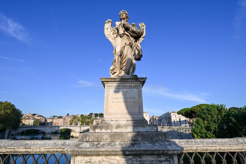 Saint Angelo Bridge - Rome, Italy Stock Image - Image of landscape ...